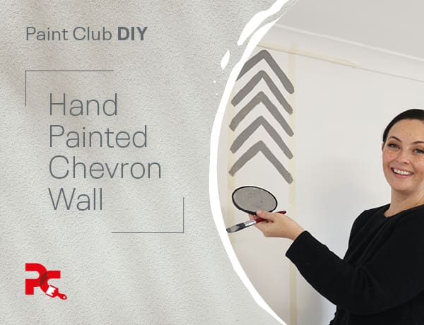 How To Hand-Paint a Chevron Feature Wall | The Paint Club Blog